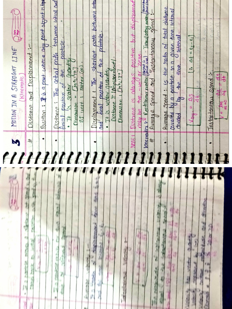 Motion in Straight Line 11 Jee | PDF