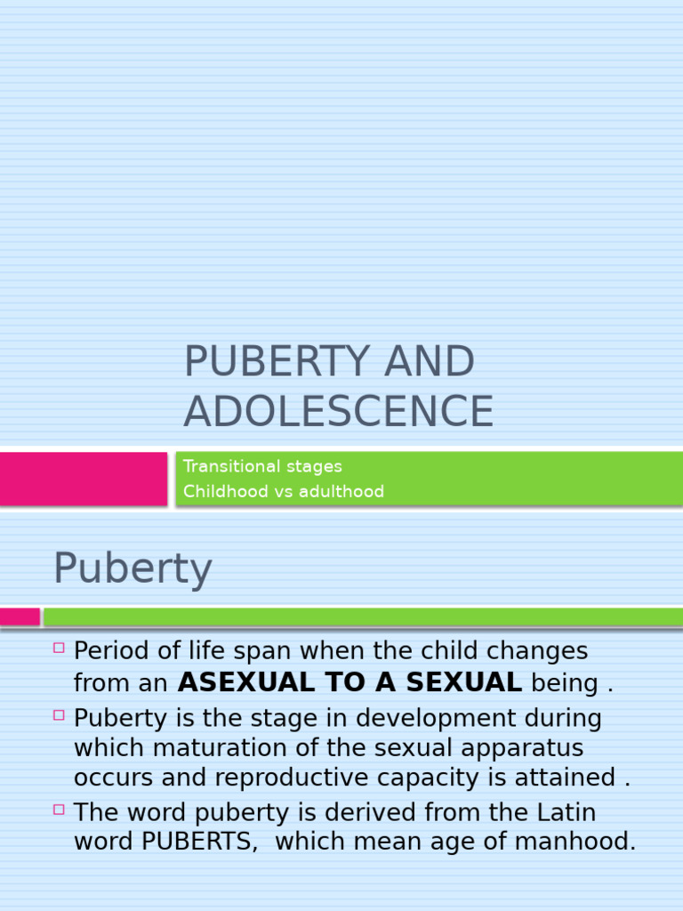 Understanding Puberty and Adolescence | PDF | Puberty | Adolescence