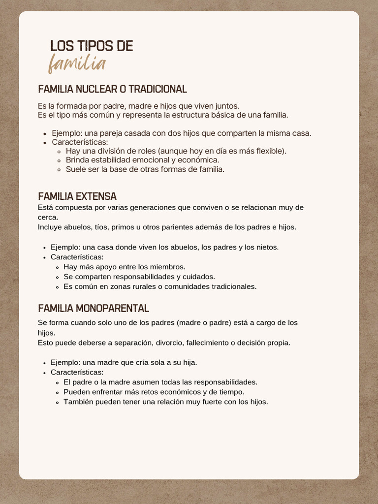 Documento A4 Información Campamento Simple Marrón PDF | PDF | Familia ...
