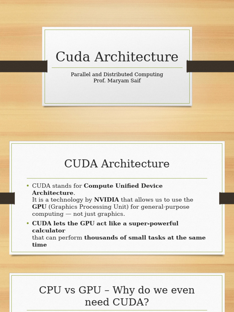 Cuda Architecture | PDF
