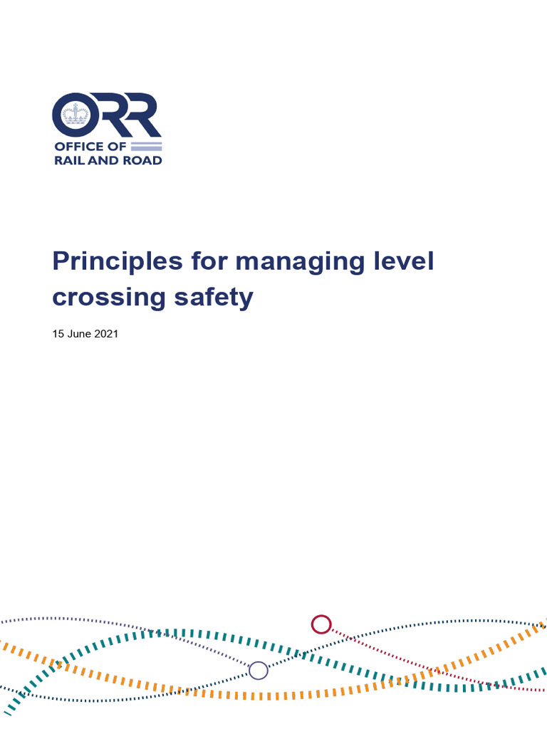 Principles For Managing Level Crossing Safety June 2021 0 | PDF | Risk ...