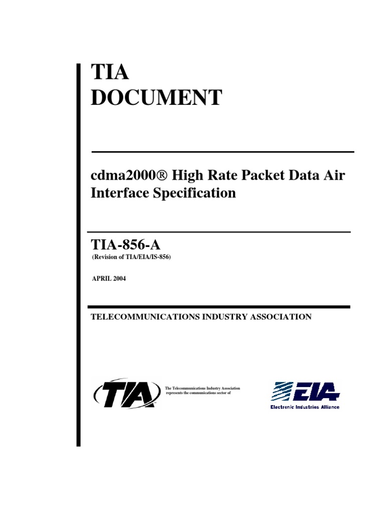 Tia 856 A | PDF | Network Packet | Computer Network