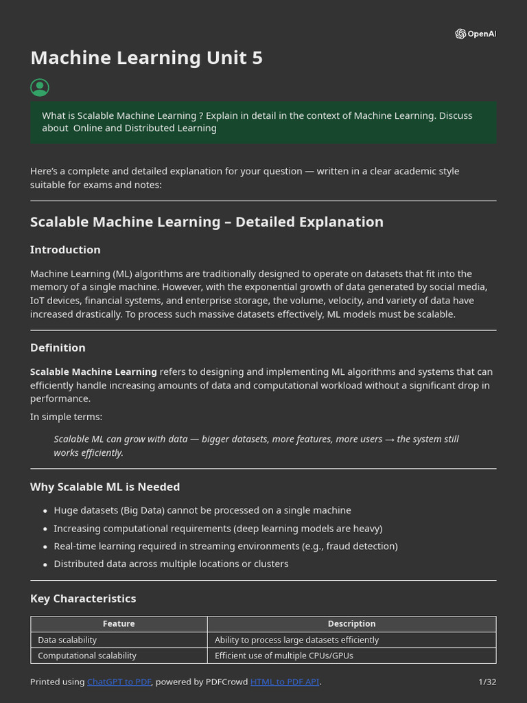 Scalable Machine Learning Explained | PDF | Machine Learning | Bayesian ...