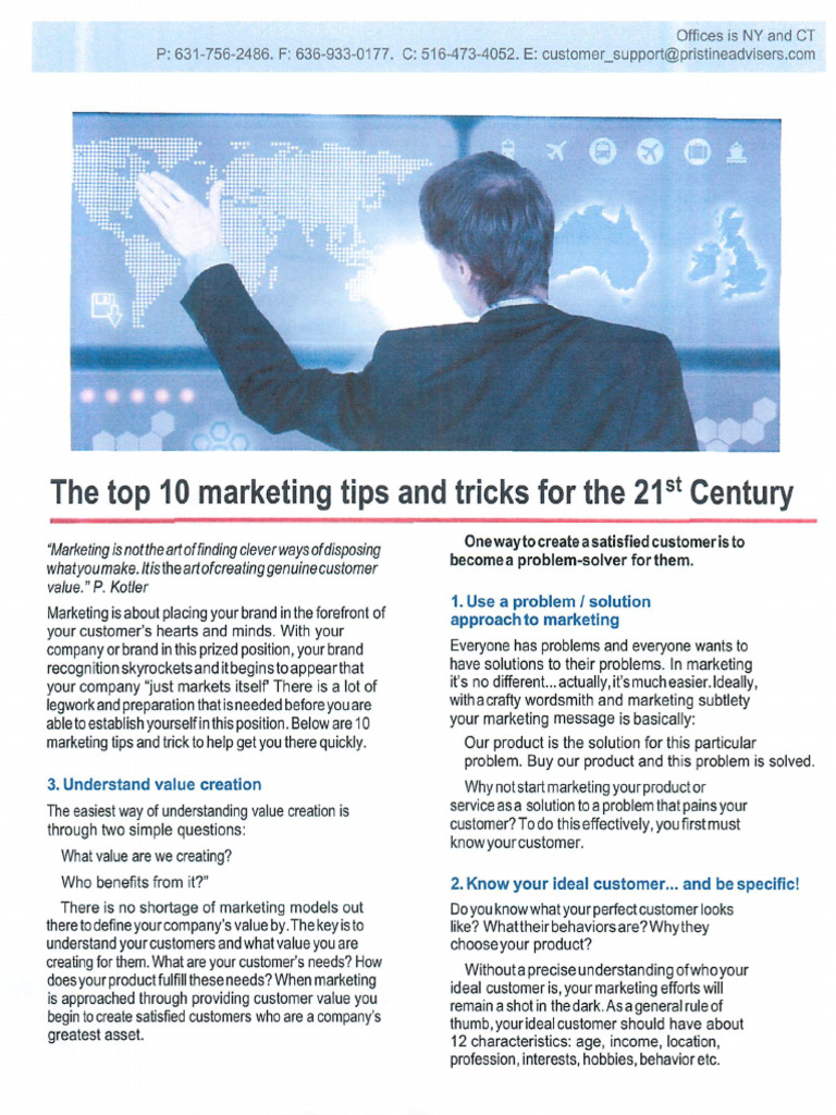 Top 10 Marketing Tips and Tricks | PDF