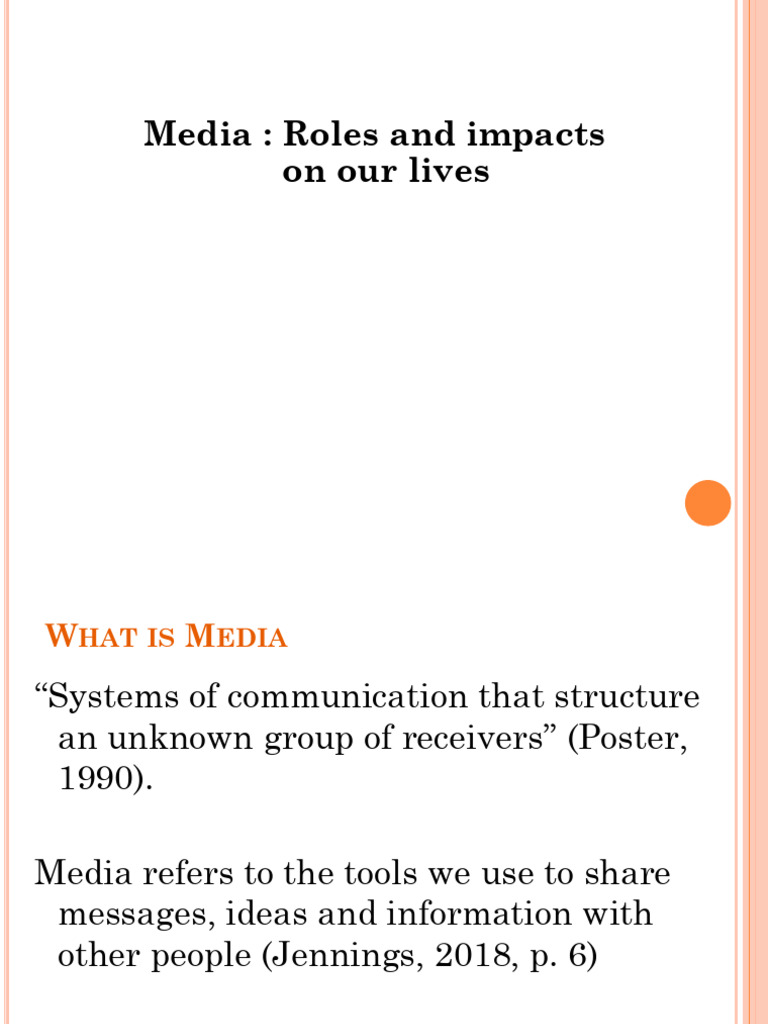 Media's Role and Impact on Society | PDF | Society | Postmodernism