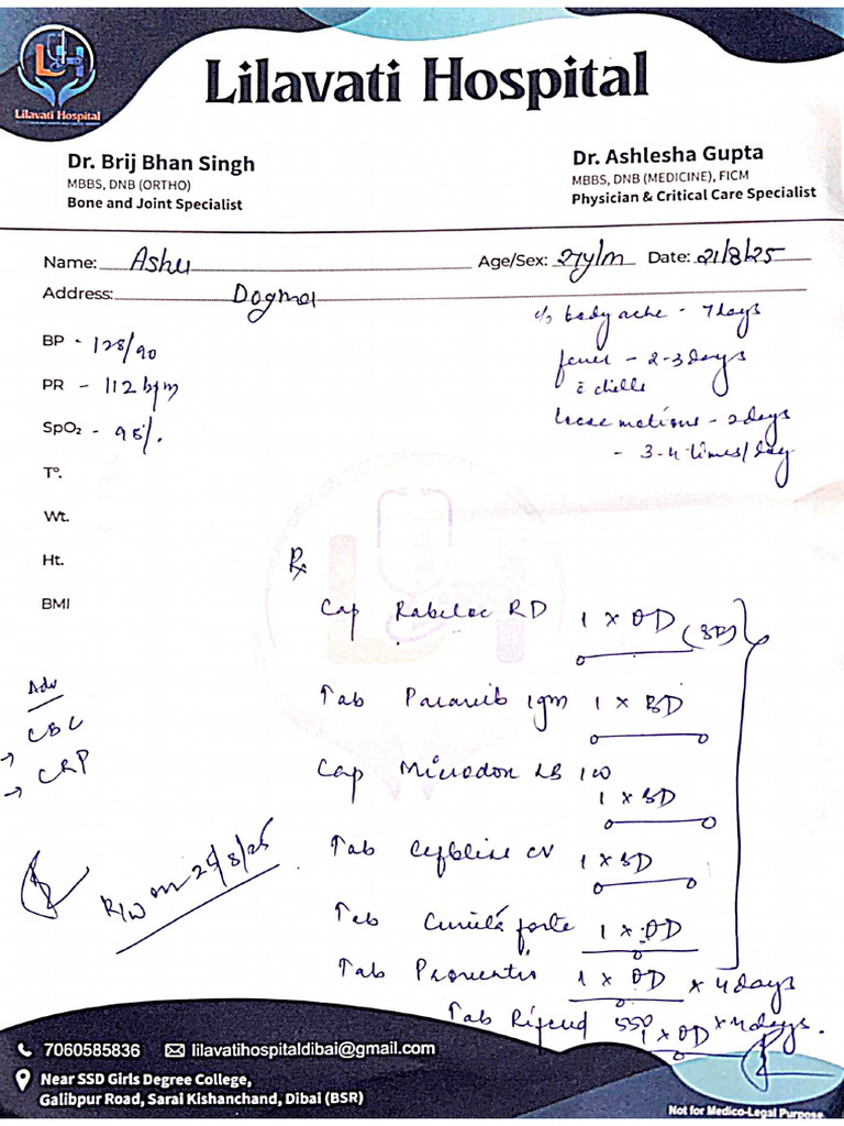 Aashu Medical Slips | PDF