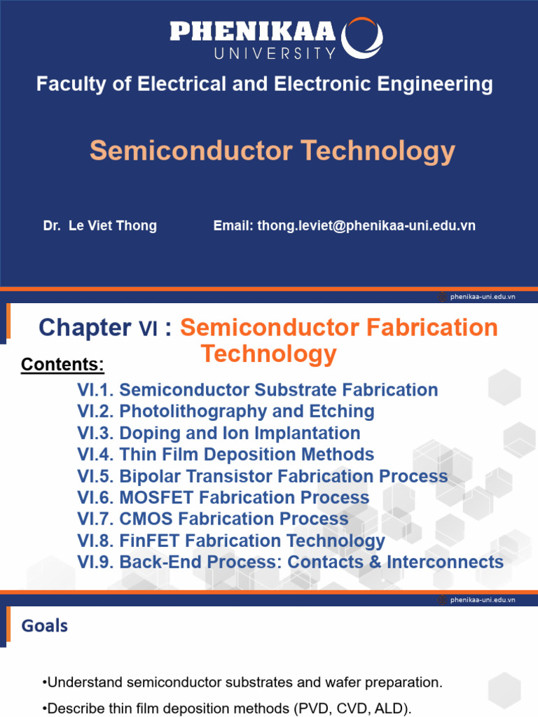 Chapter 6 - Semiconductor Fabrication Technology | PDF | Semiconductor ...