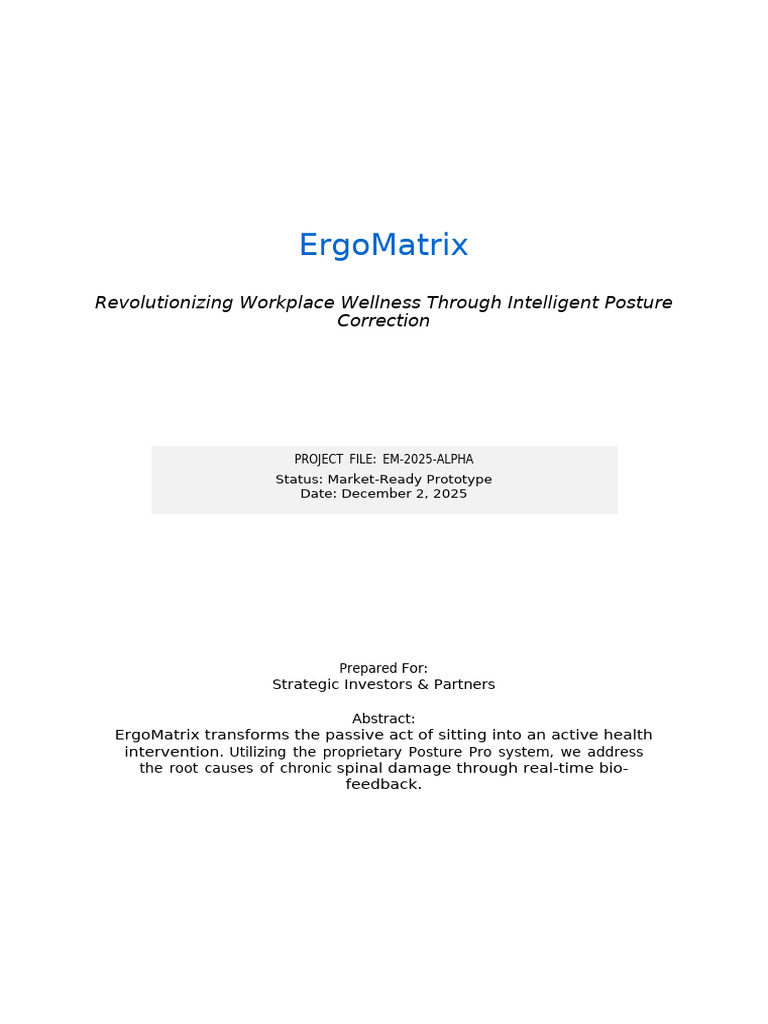 Project ErgoMatrix Report (G) | PDF | Software As A Service