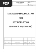 Eil Specs For Hot Insulation | PDF | Thermal Insulation | Pipe (Fluid ...