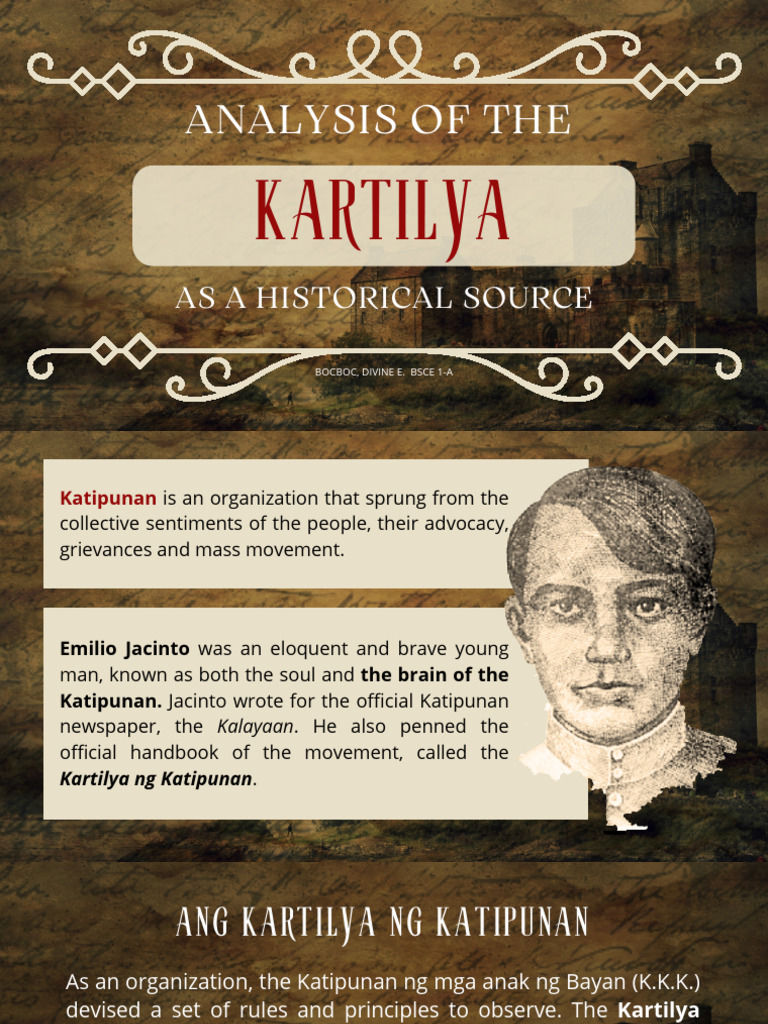 Analysis of the Kartilya ng Katipunan | PDF | Philippines | Spanish ...