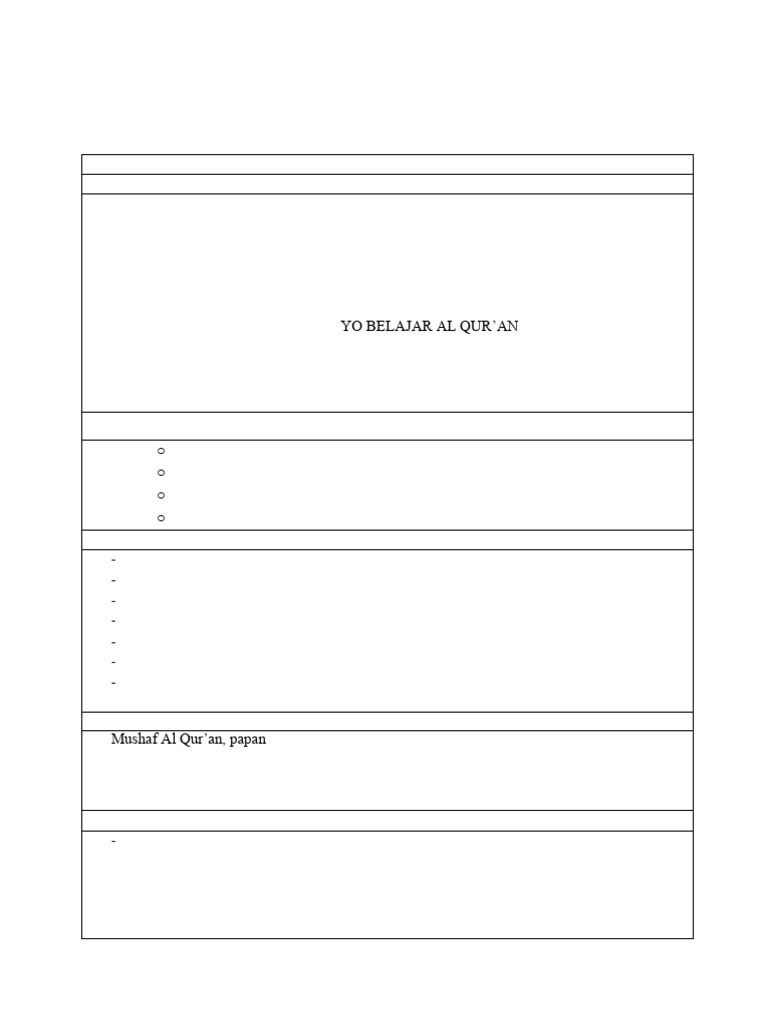 Modul Ajar Membaca Hijaiyah Kelas 2 | PDF