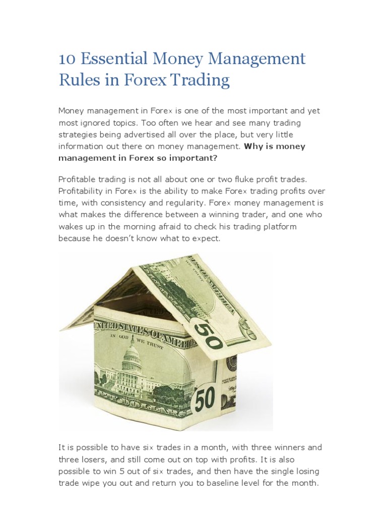10 Essential Money Management Rules in Forex Trading | PDF | Foreign ...