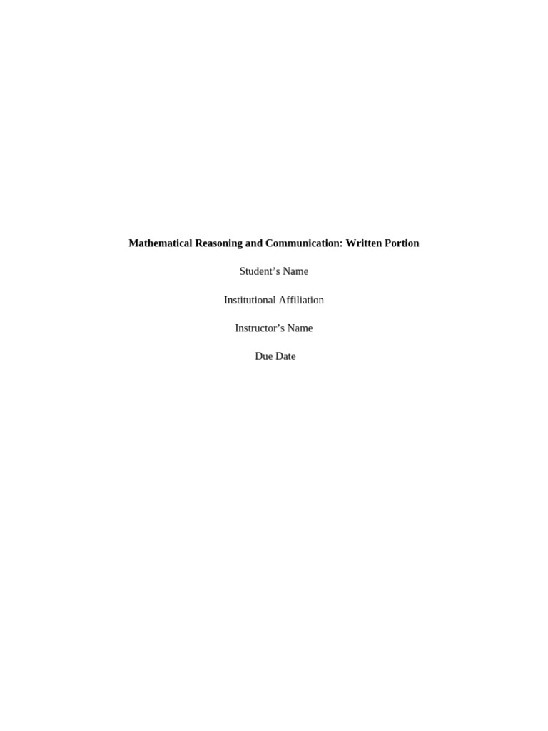 Written Portion - Edited | PDF | Derivative | Mathematics