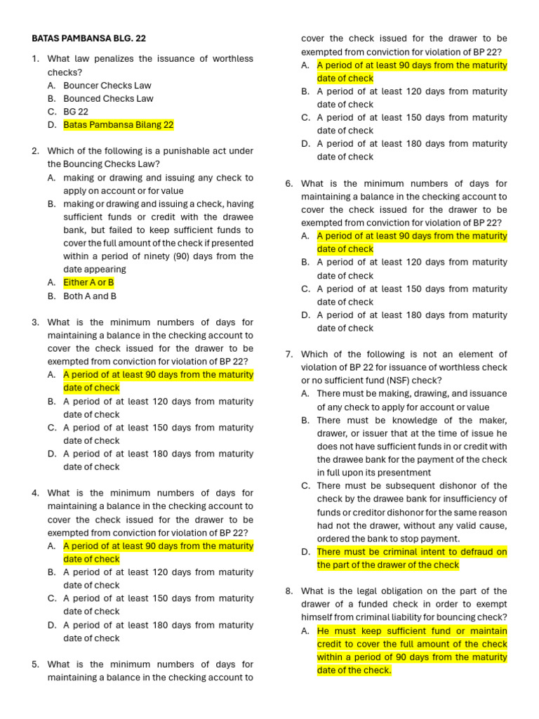 BP 22 | PDF | Burden Of Proof (Law) | Common Law