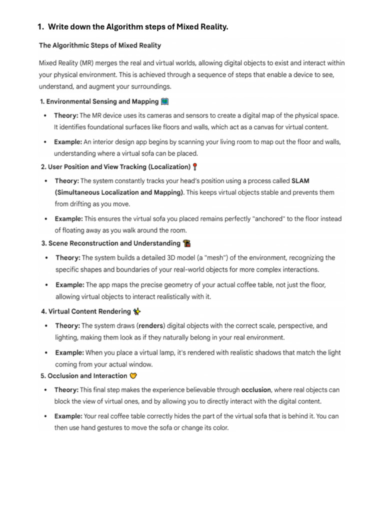 AR VR Answers | PDF