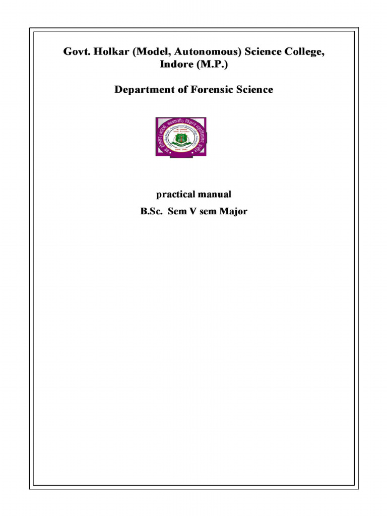 Practical Exam Manual | PDF