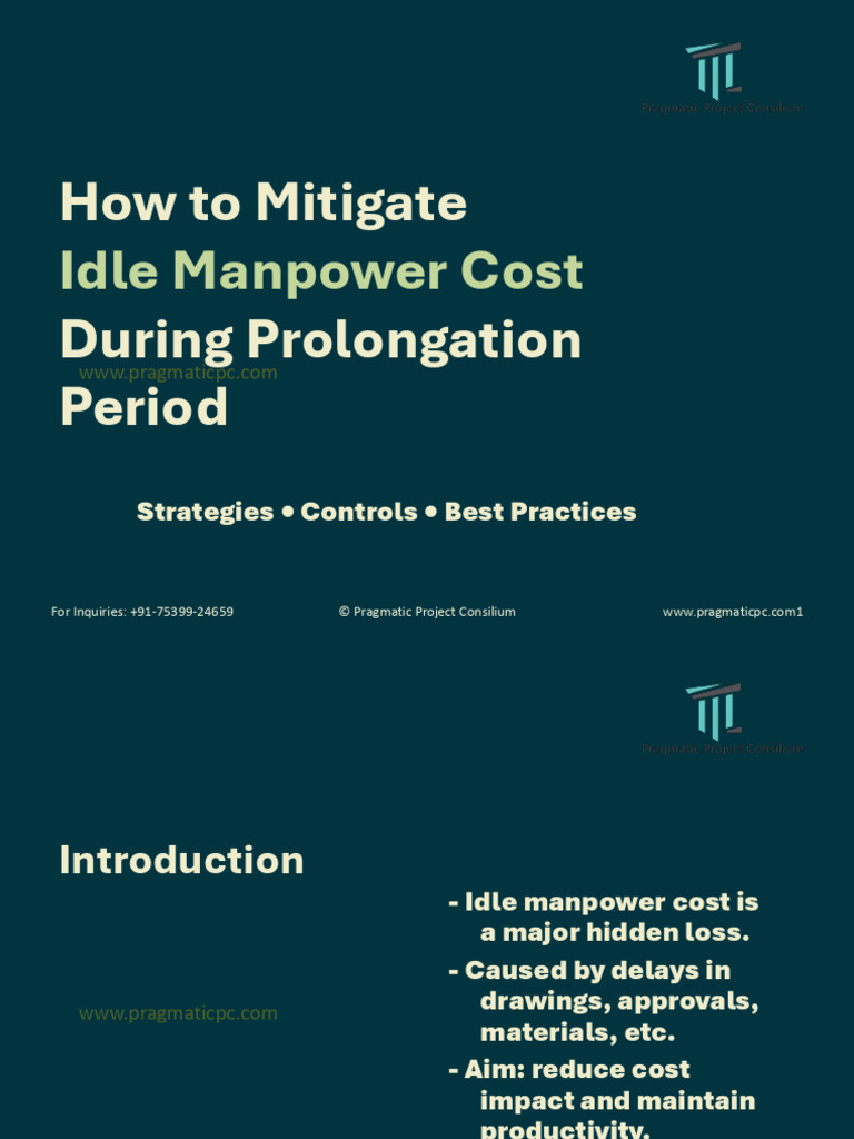 Mitigating Idle Manpower Costs | PDF | Business