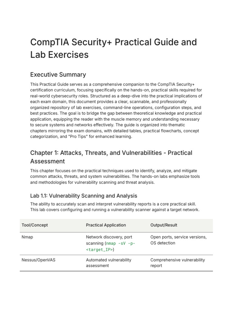 CompTIA Security+ Lab Guide for Practitioners | PDF | Denial Of Service ...