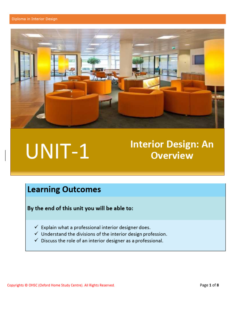 Overview of Interior Design Profession | PDF | Interior Design