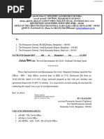 Charge Report Format for Post Offices | PDF