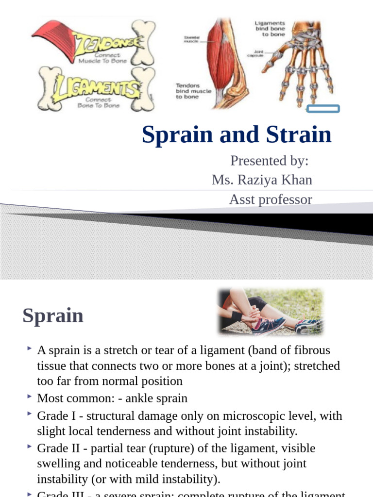 Sprain and Strain | PDF | Traumatology | Surgical Specialties