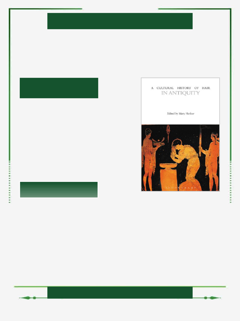 A Cultural History of Hair in Antiquity 1st Edition Mary Harlow eBook ...