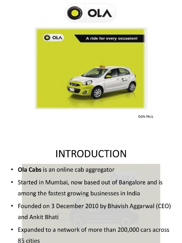 Ola SWOT Analysis | PDF
