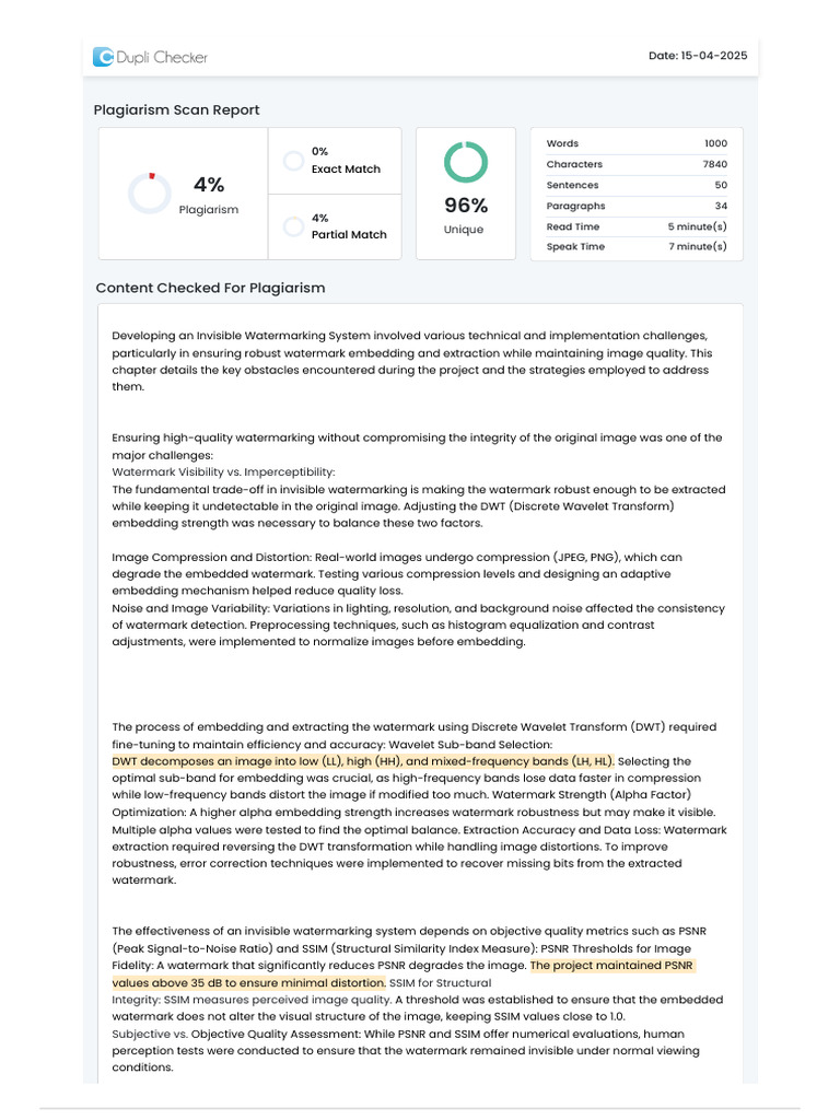 Invisible Watermarking System Challenges | PDF | Data Compression ...