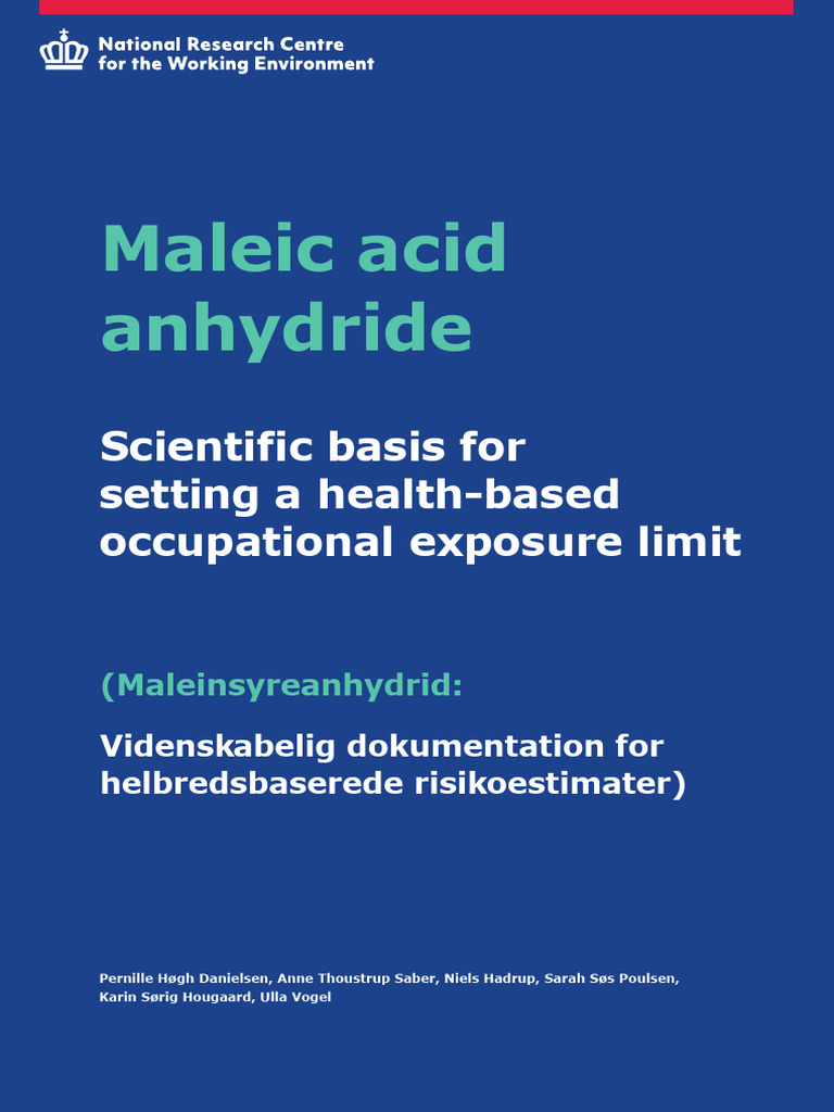 Maleic Acid Anhydride OEL Report 2024 | PDF | Allergy | Asthma