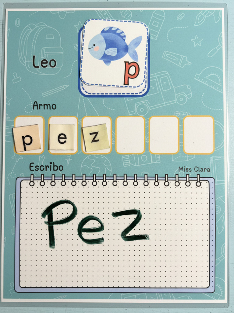 Tarjetas de Lectoescritura Recopilado Por Materiales Educativos para ...