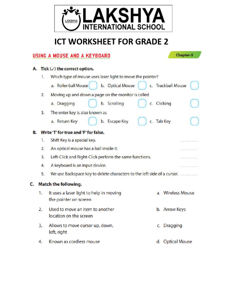 Grade 2 ICT Les 5 | PDF