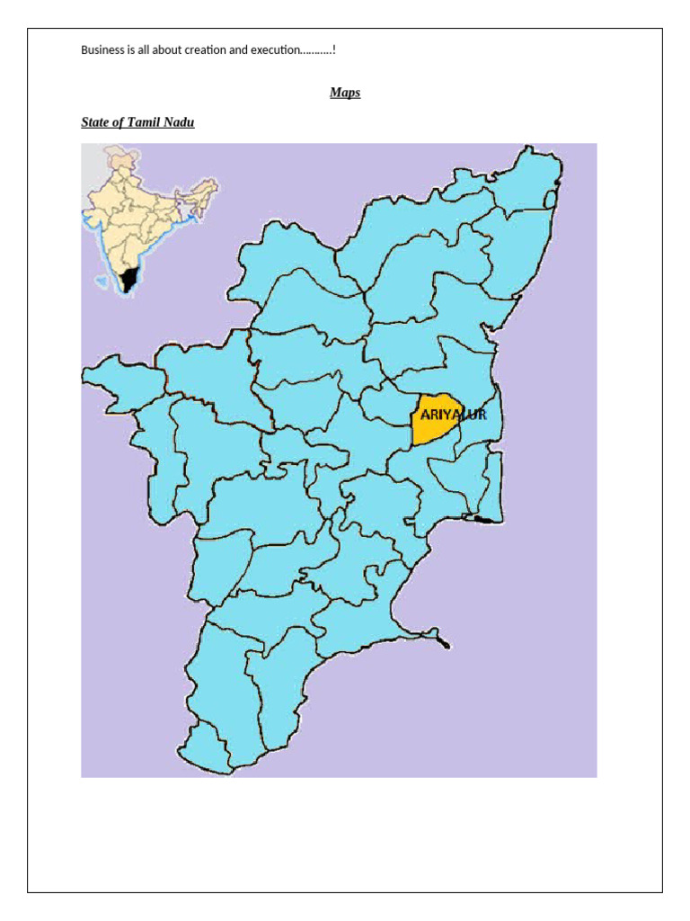 Ariyalur District Business Maps | PDF