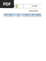 Accenture Employee Exit Checklist | PDF | Travel Visa | Laptop