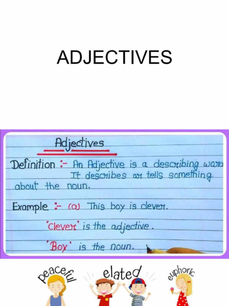 Lecture - 16 - Adjective (Part 2) - 8539081313 | PDF