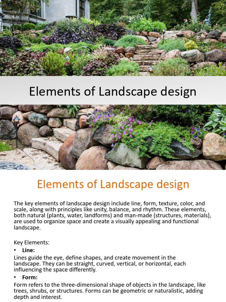 Key Elements of Landscape Design | PDF | Landscape | Horticulture