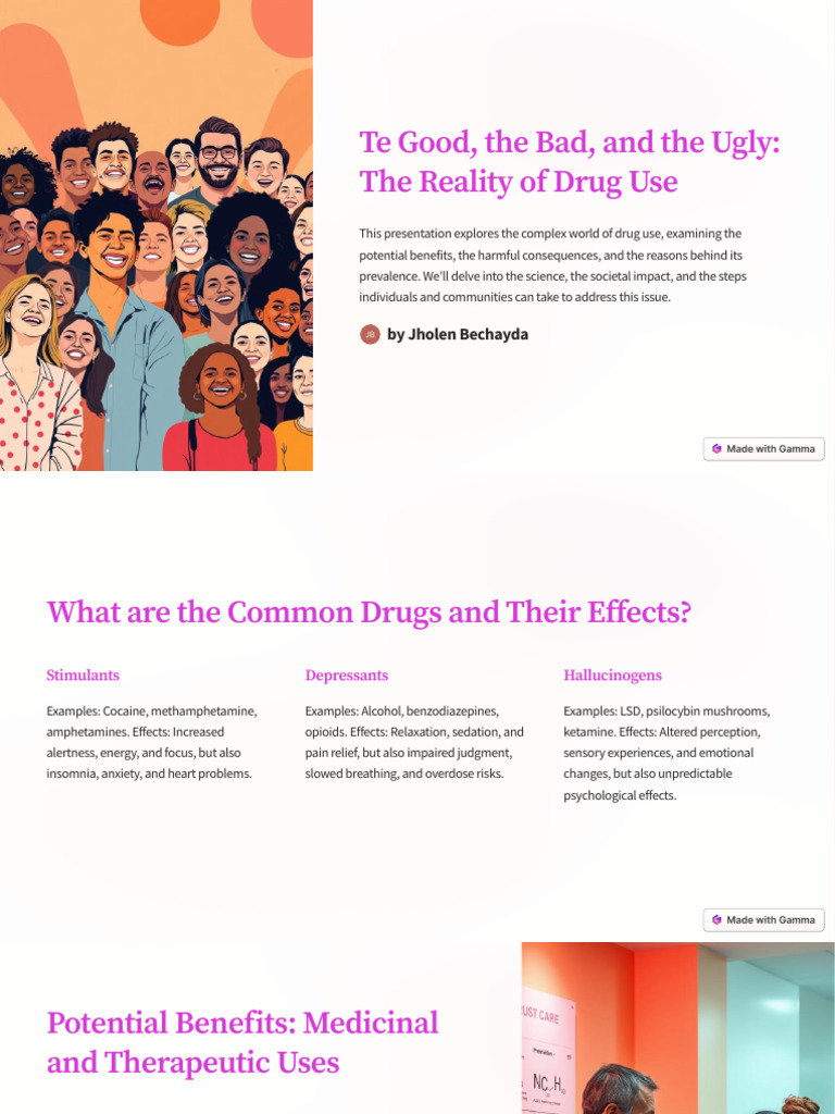 Te Good The Bad and The Ugly The Reality of Drug Use | PDF ...