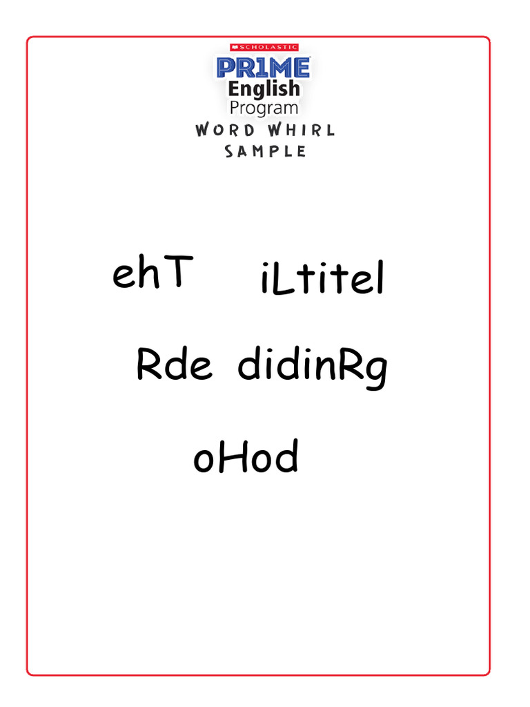 Word Whirl Words | PDF