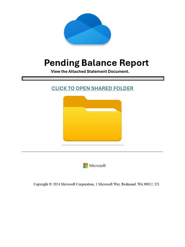 Pending Balance Report | PDF