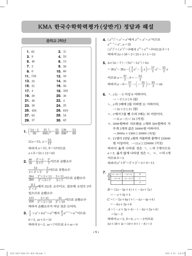Kma Sheet 11 8 Dab | PDF