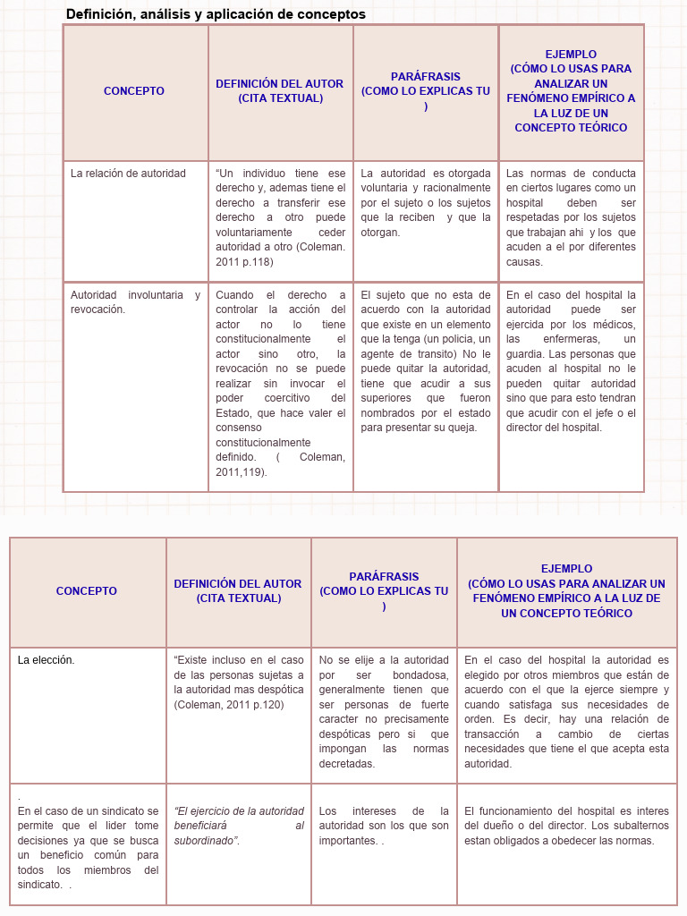 Perez - Teresa-Definición, Análisis y Aplicación de Conceptos | PDF ...