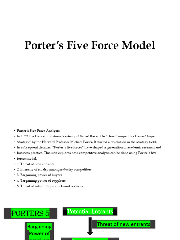 Five Forces Model | PDF