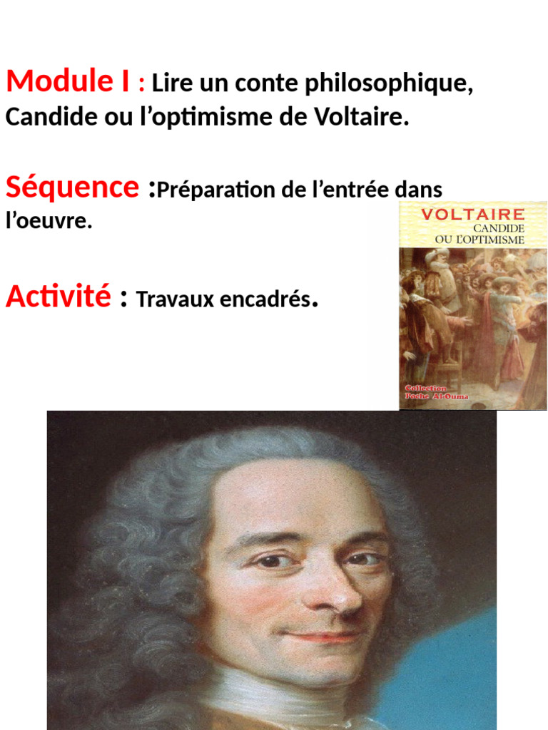 Analyse de "Candide" de Voltaire | PDF | Candide