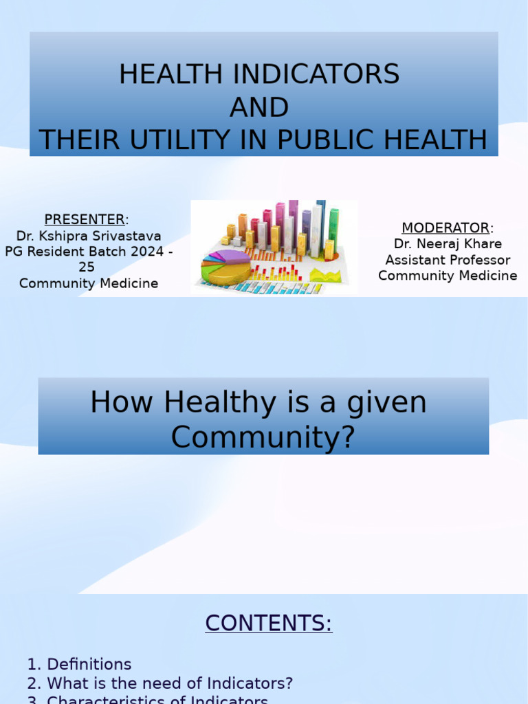 Health Indicators in Public Health Analysis | PDF | Human Development ...