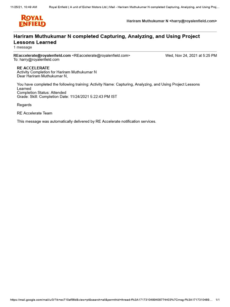 Capturing, Analyzing, And Using Project Lessons Learned | PDF