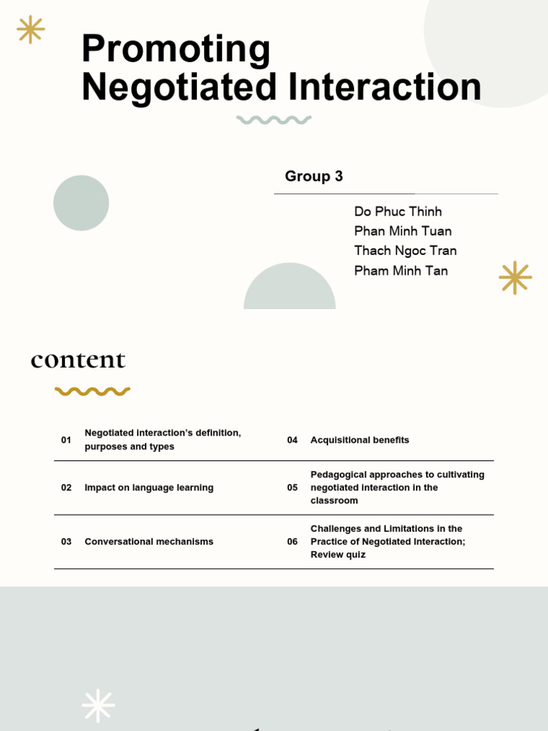 Understanding Negotiated Interaction in Language Learning | PDF ...