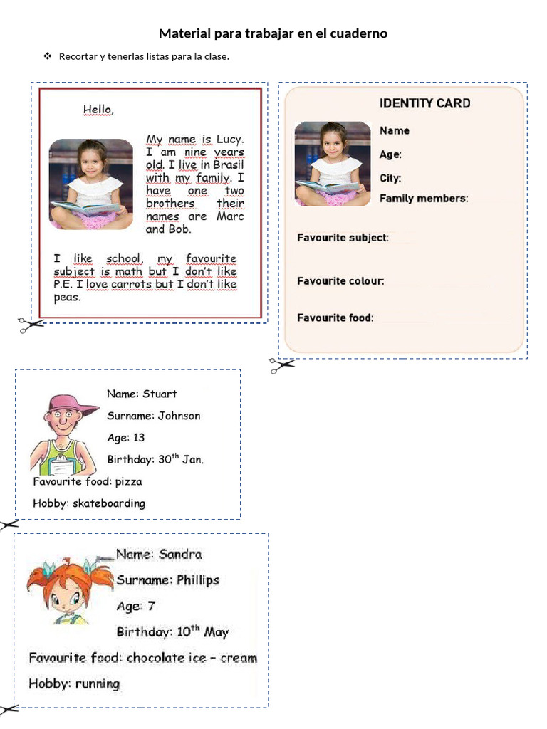 Ingles - Material Para Trabajar en Clase 1 (22-03) | PDF