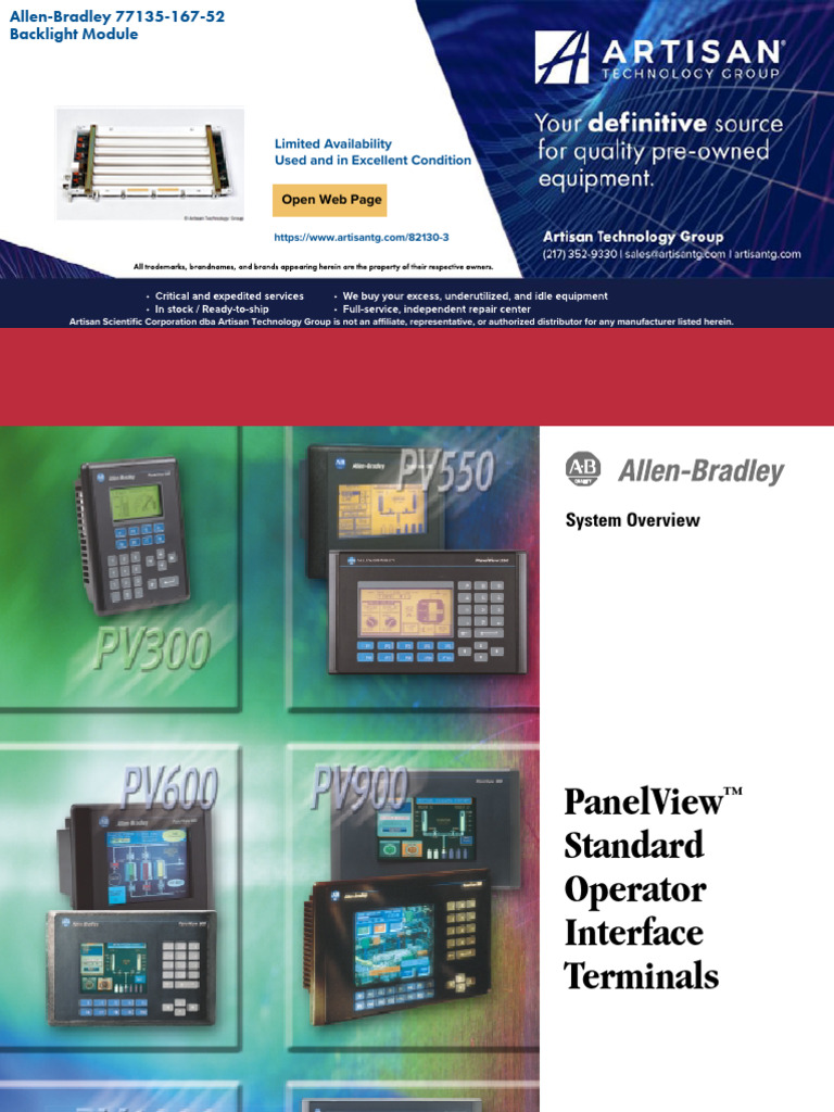 Info AB PanelView Series Datasheet | PDF | Computer Terminal ...