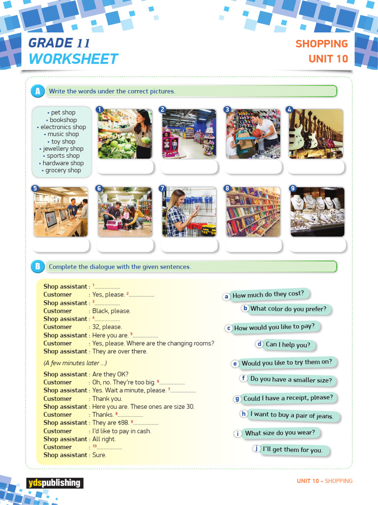 Grade 10 Worksheet Unit 10 | PDF