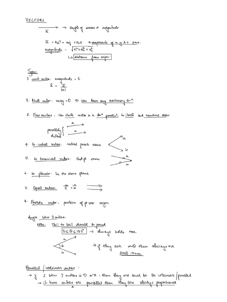 Vectors Final | PDF