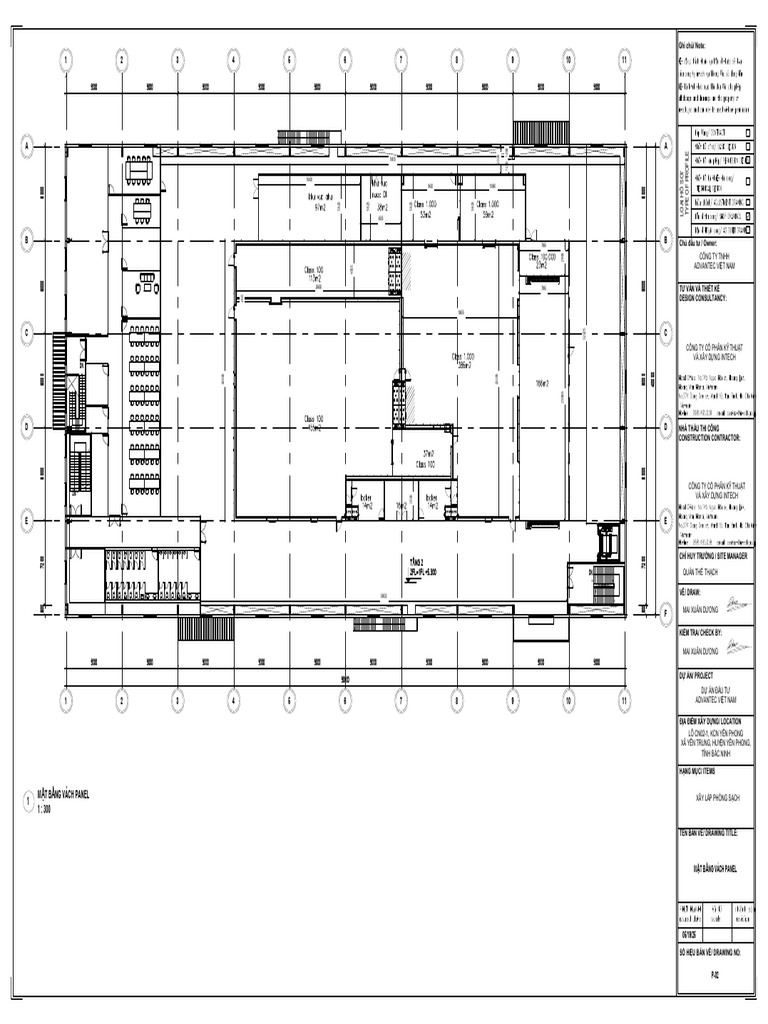08 16 25 - intech - advantec Sheet p 02 Mặt Bằng Vách Panel Layout1 | PDF